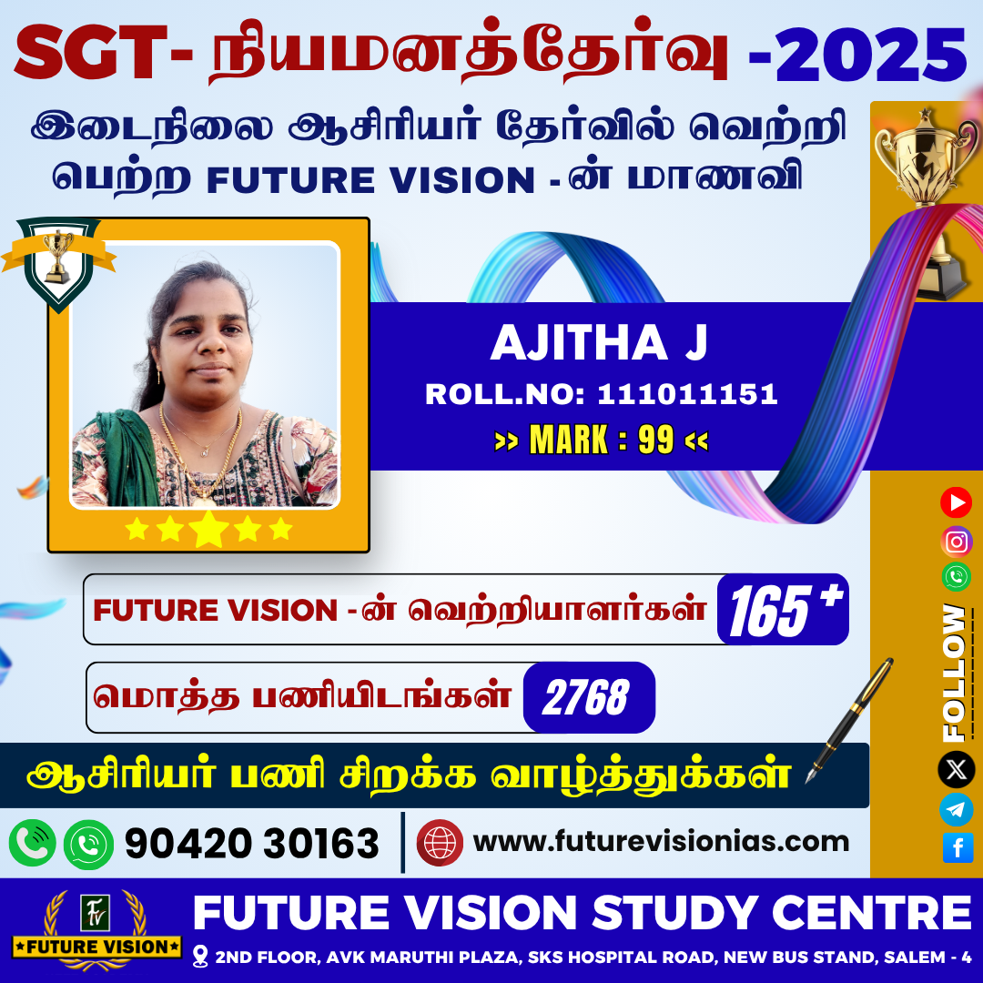 Future Vision Study Centre | NEET, TNPSC, TRB Coaching in Salem